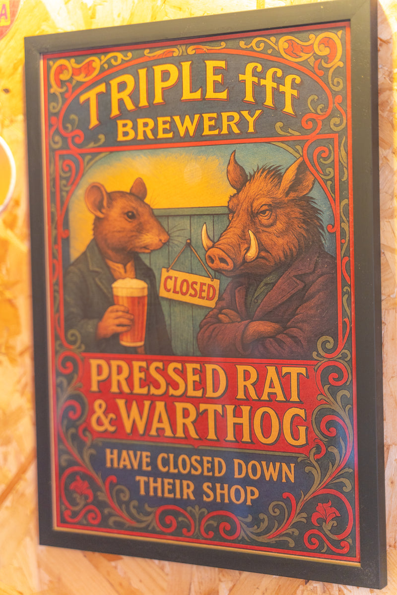 3 x Framed A3 Poster Set | Triple fff Brewery